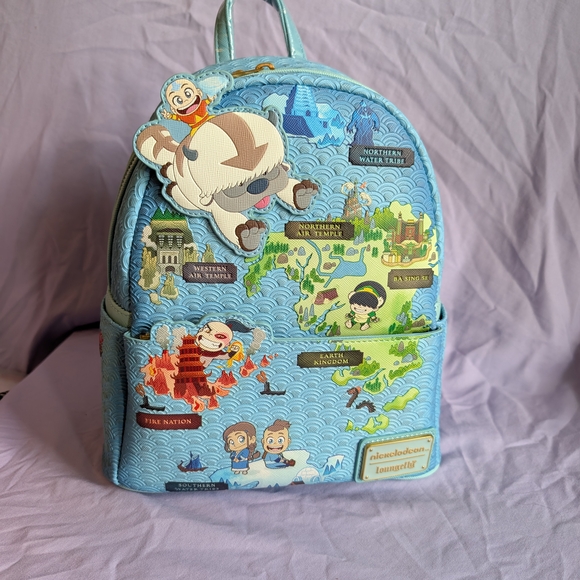 Loungefly | Bags | Loungefly Blue Avatar Backpack With Character Map ...